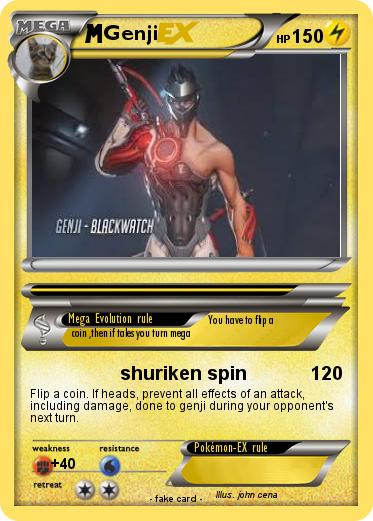 Pokémon Genji 220 220 - shuriken spin - My Pokemon Card