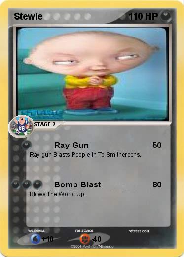 Pokémon Stewie 32 32 - Ray Gun - My Pokemon Card