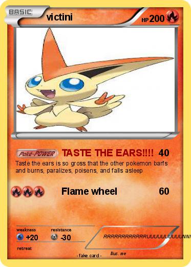 Pokémon victini 3112 3112 - TASTE THE EARS!!!! - My Pokemon Card