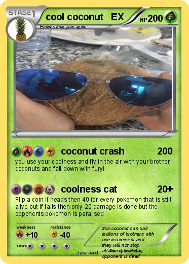 Pokémon cool coconut EX - coconut crash - My Pokemon Card