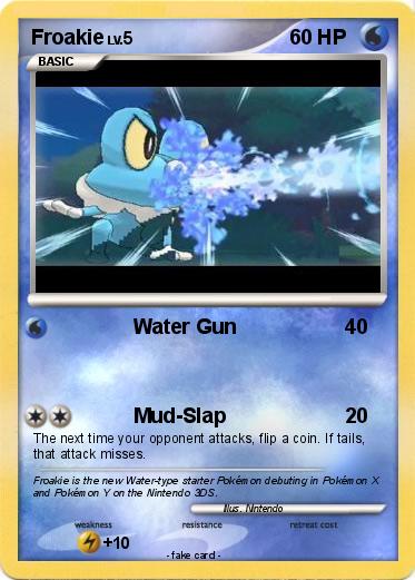 Pokémon Froakie 8 8 - Water Gun - My Pokemon Card