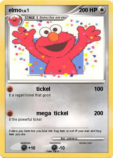 Pokémon elmo 668 668 - tickel - My Pokemon Card