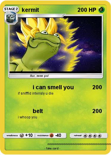 Pokémon kermit 517 517 - i can smell you - My Pokemon Card