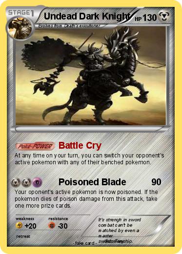 Pokémon Undead Dark Knight - Battle Cry - My Pokemon Card