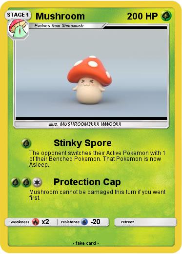 Pokémon Mushroom 212 212 - Stinky Spore - My Pokemon Card