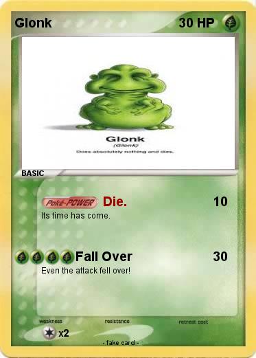 Pokémon Glonk 4 4 - Die. - My Pokemon Card