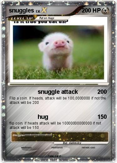Pokémon snuggles 16 16 - snuggle attack - My Pokemon Card