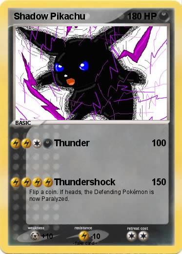 Pokémon Shadow Pikachu 587 587 - Thunder - My Pokemon Card