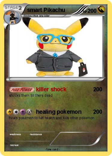 Pokémon smart Pikachu 1 1 - killer shock - My Pokemon Card