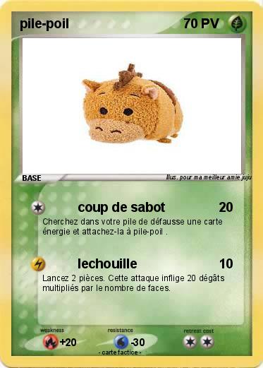 Pokémon pile poil - coup de sabot - Ma carte Pokémon
