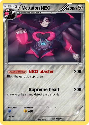 Pokémon Mettaton NEO 50 50 - NEO blaster - My Pokemon Card