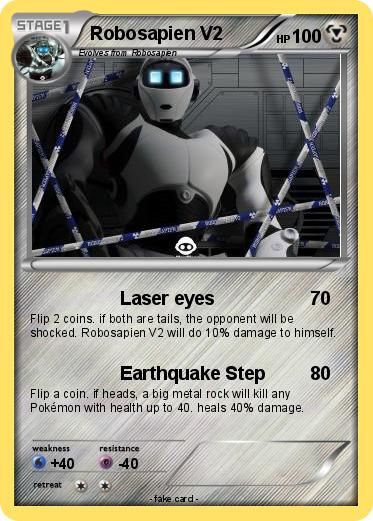 Pokémon Robosapien V2 2 2 - Laser eyes - My Pokemon Card