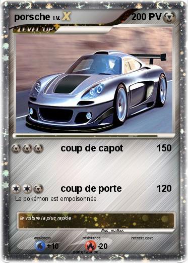 Pokémon porsche 156 156 - coup de capot - Ma carte Pokémon