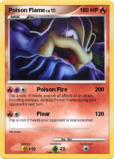 Pokémon Poison Flame - Poison Fire - My Pokemon Card