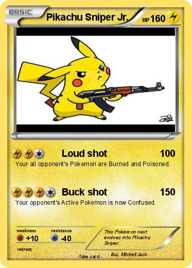 Pokémon Pikachu Sniper Jr - Loud shot - My Pokemon Card