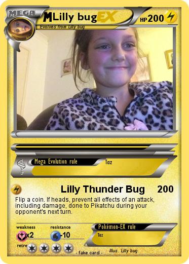 Pokémon Lilly bug - Lilly Thunder Bug - My Pokemon Card
