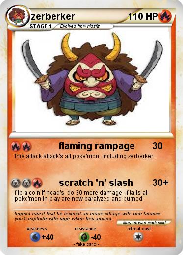 Pokémon zerberker 2 2 - flaming rampage - My Pokemon Card