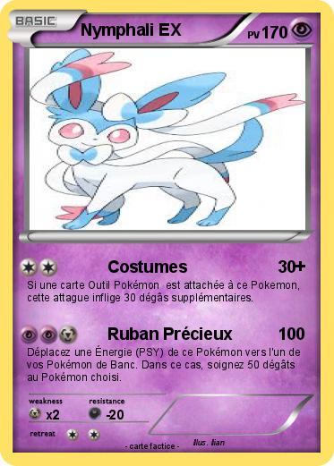Pokémon Nymphali EX 8 8 - Costumes - Ma carte Pokémon
