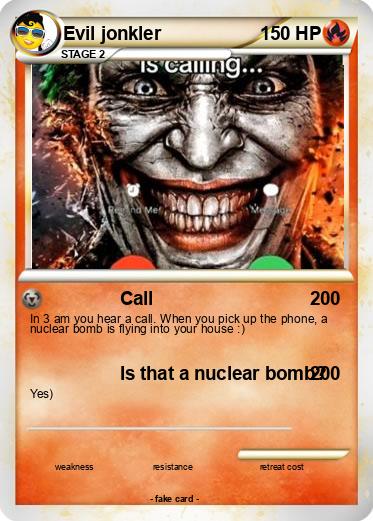 Pokémon Evil jonkler 1 1 - Call - My Pokemon Card