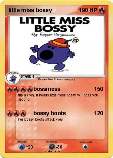 Pokémon little miss bossy - bossiness - My Pokemon Card