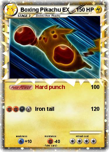 Pokémon Boxing Pikachu EX - Hard punch - My Pokemon Card