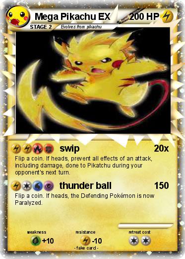 Pokémon Mega Pikachu EX 123 123 - swip - My Pokemon Card