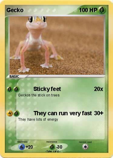 Pokémon Gecko 130 130 - Sticky feet - My Pokemon Card