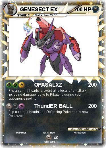 Pokémon GENESECT EX 102 102 - OPASALXZ - My Pokemon Card