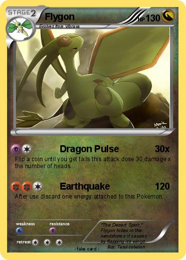 Pokémon Flygon 386 386 - Dragon Pulse - My Pokemon Card