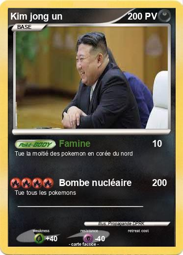 Pokémon Kim jong un 528 528 - Famine - Ma carte Pokémon