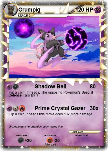Pokémon Grumpig 21 21 - Shadow Ball - My Pokemon Card
