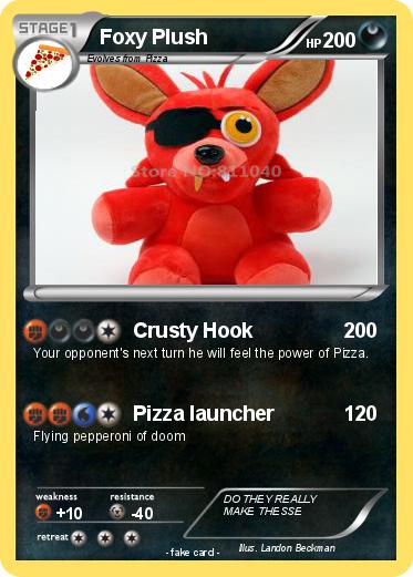 Pokémon Foxy Plush 10 10 - Crusty Hook - My Pokemon Card
