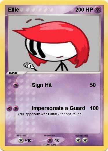 Pokémon Ellie 128 128 - Sign Hit - My Pokemon Card