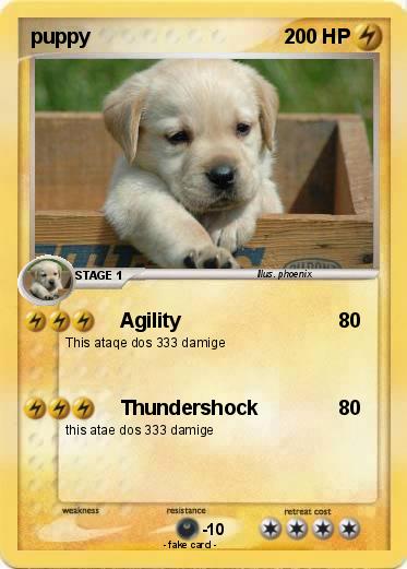 Pokémon puppy 216 216 - Agility - My Pokemon Card