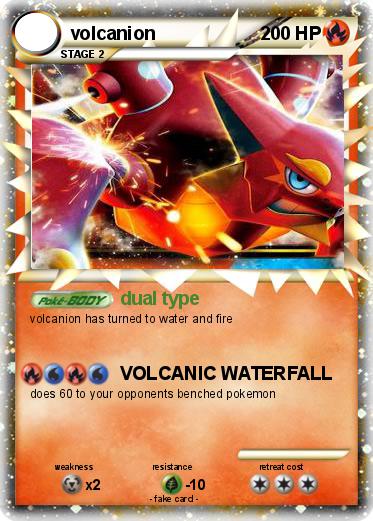 Pokémon volcanion 215 215 - dual type - My Pokemon Card