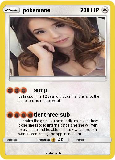 Pokémon pokemane 3 3 - simp - My Pokemon Card