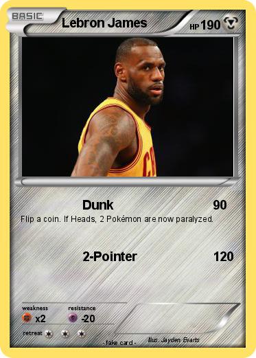 Pokémon Lebron James 499 499 - Dunk - My Pokemon Card