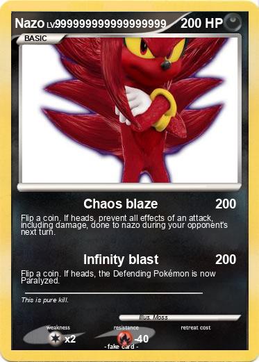 Pokémon Nazo 186 186 - Chaos blaze - My Pokemon Card