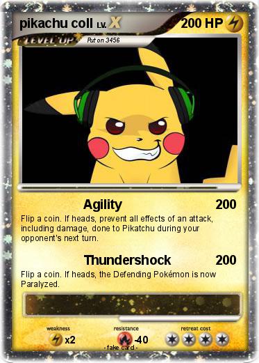 Pokémon pikachu coll - Agility - My Pokemon Card