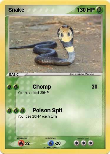 Pokémon Snake 610 610 - Chomp - My Pokemon Card