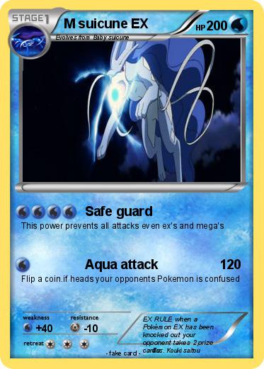 Pokémon M suicune EX 2 2 - Safe guard - My Pokemon Card