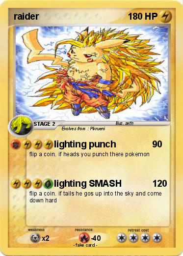 Pokémon raider 29 29 - lighting punch - My Pokemon Card