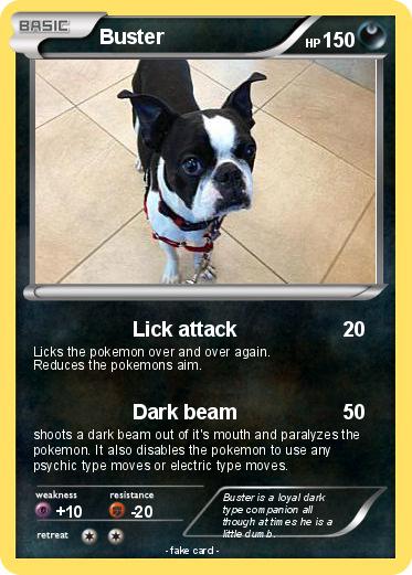 Pokémon Buster 117 117 - Lick attack - My Pokemon Card