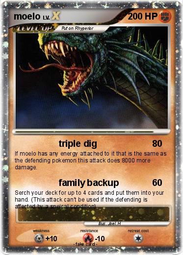 Pokémon moelo 1 1 - triple dig - My Pokemon Card