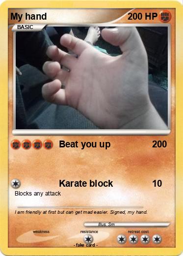 Pokémon My hand 5 5 - Beat you up - My Pokemon Card