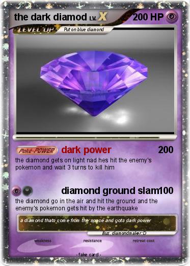 Pokémon the dark diamod - dark power - My Pokemon Card