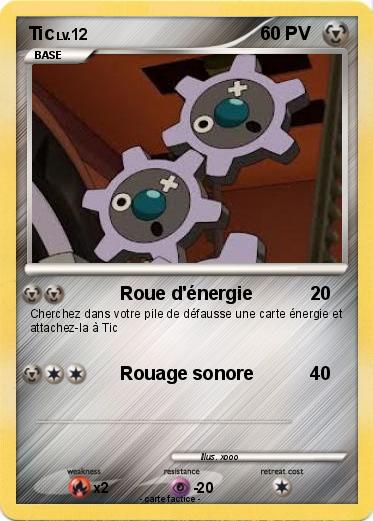 Pokémon Tic 47 47 - Roue d'énergie - Ma carte Pokémon