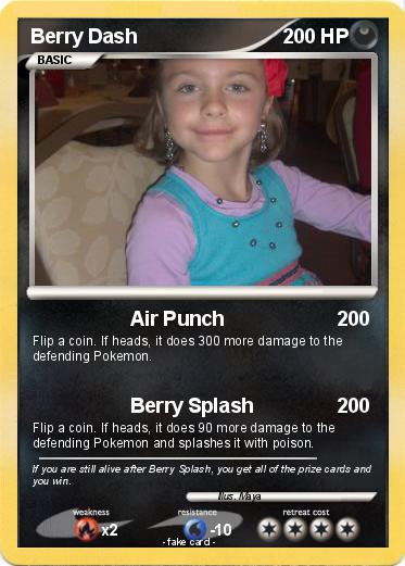 Pokémon Berry Dash - Air Punch - My Pokemon Card