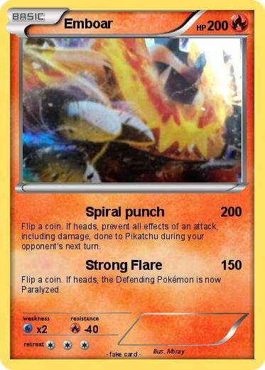Pokémon Emboar 1549 1549 - Spiral punch - My Pokemon Card
