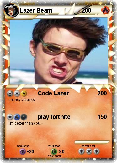 Pokémon Lazer Beam 4 4 - Code Lazer - My Pokemon Card